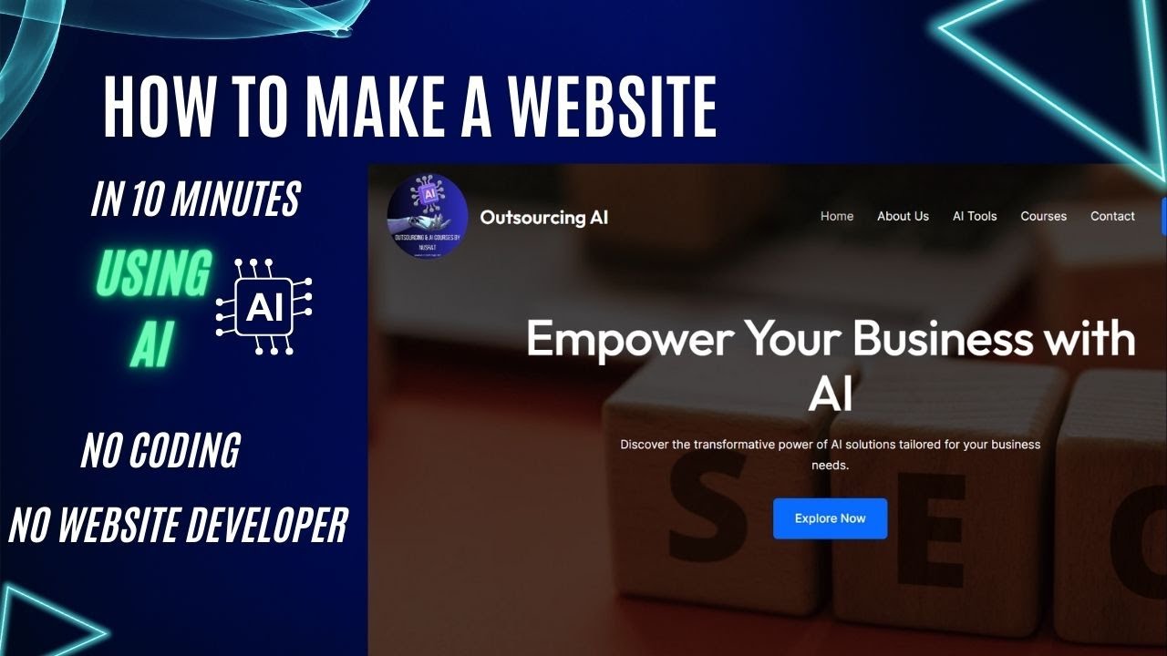 How to Make a Website in just 10 mins by using AI. - YouTube