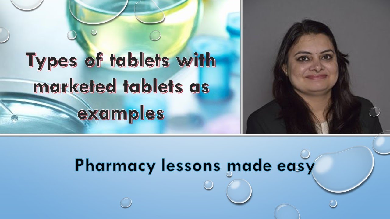 Marketed tablets types with examples - YouTube