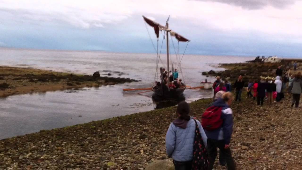 Vikings Landing on Sannox Beach - YouTube