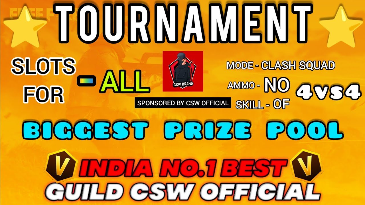 Good News 💕 Csw Official TOURNAMENT 🇮🇳 Full Information ℹ️ Also Play NG ...