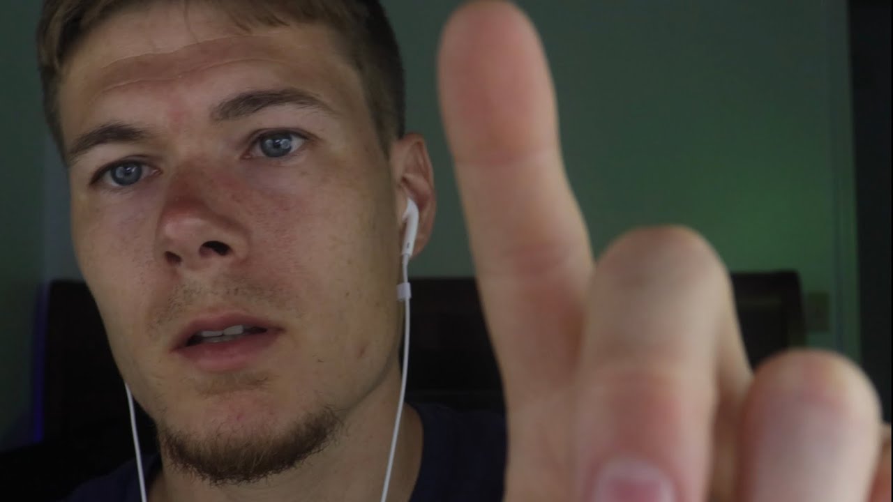 Poking the camera with sound effects (tongue clicking, boop, sk, and ...