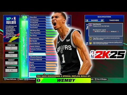 Wemby Build NBA 2K25 100K VC GLITCH in NBA2K25 - YouTube