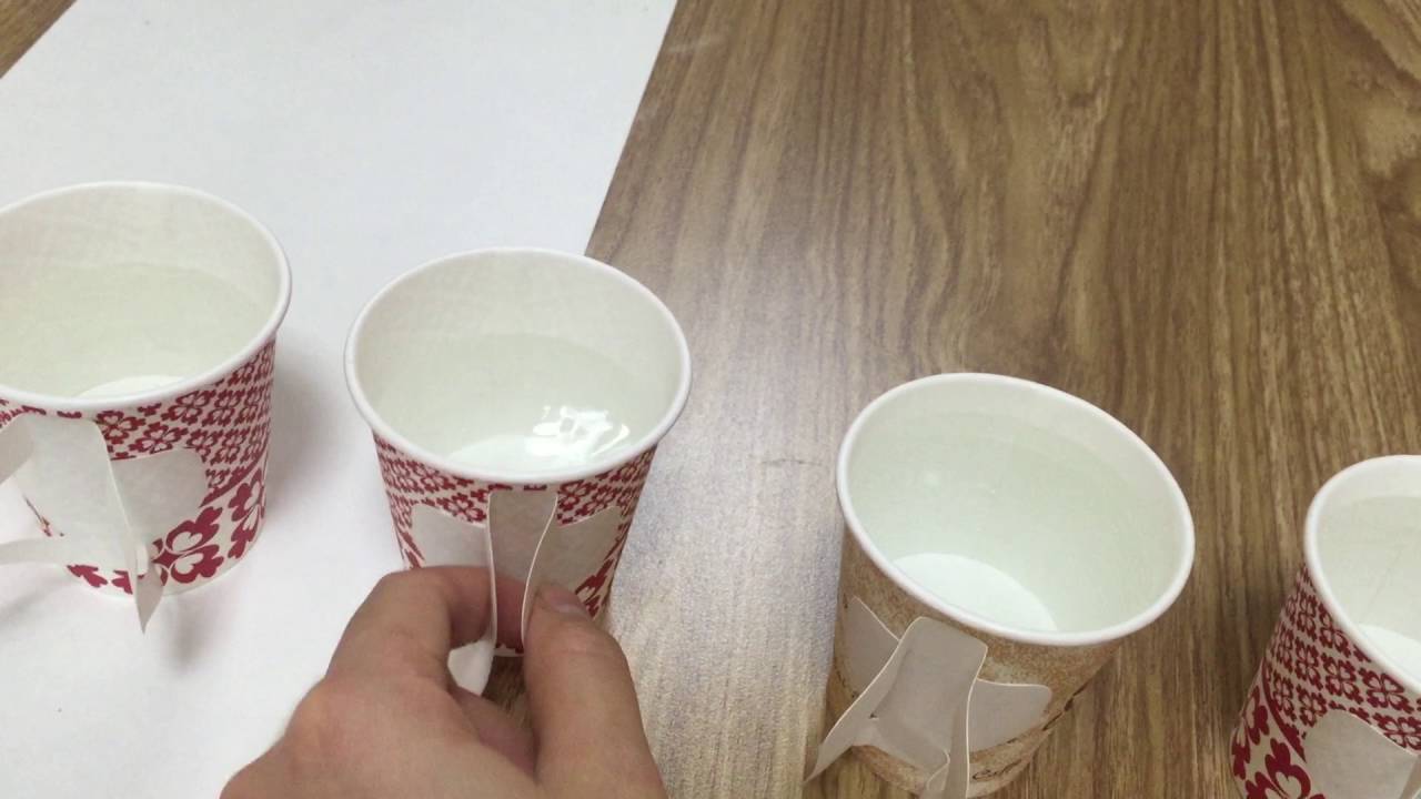 paper cup with handle testing video - YouTube