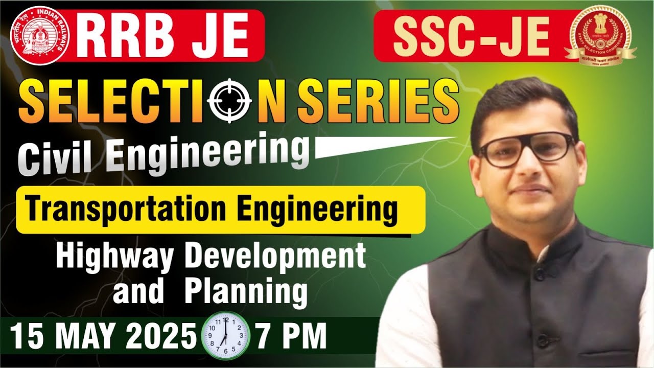 Transportation Engineering | Civil Engineering | Selection Series | RRB ...