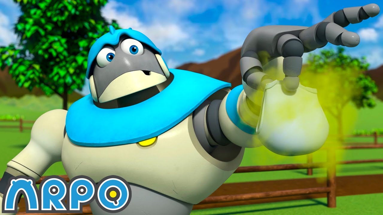 ARPO the Robot | A Smelly Situation!!! | Funny Cartoons for Kids | Arpo ...