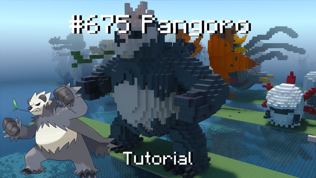 How to build a Pokémon Pangoro statue in Minecraft (Tutorial) - YouTube