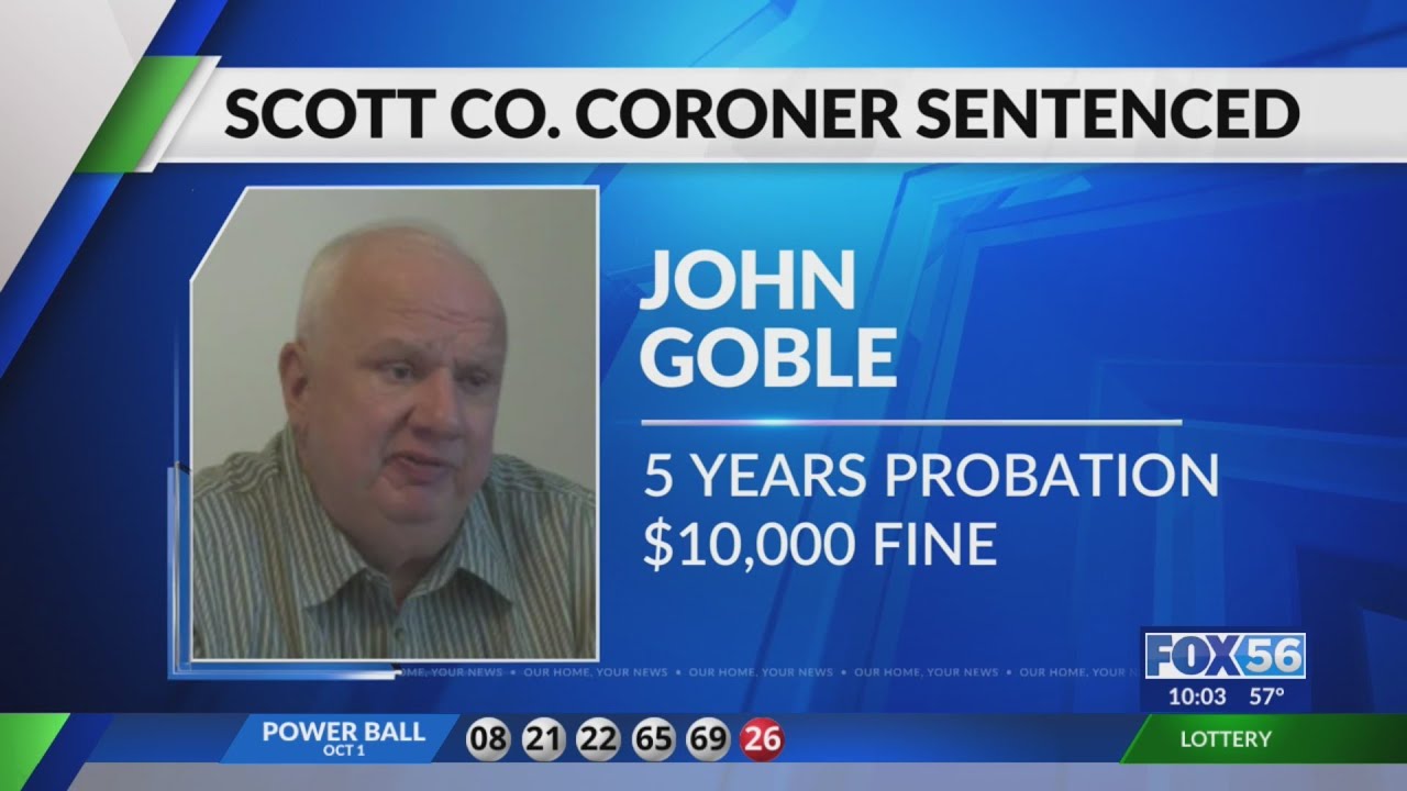Former Scott County Coroner sentenced - YouTube