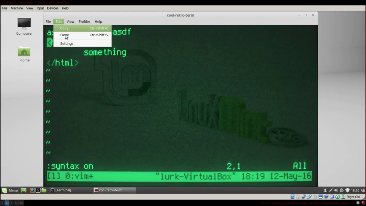 Linux Course 008 - The best hacker's text editor. - YouTube