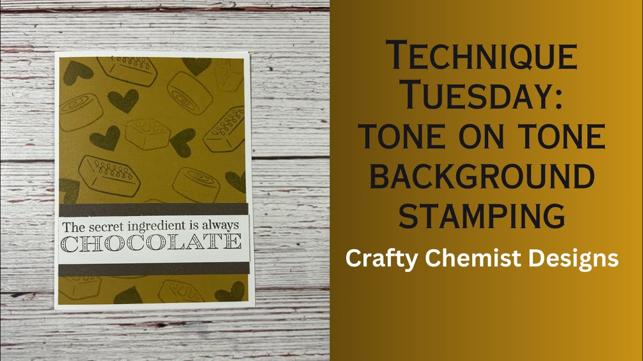 Technique Tuesday: Tone on Tone Background Stamping - YouTube