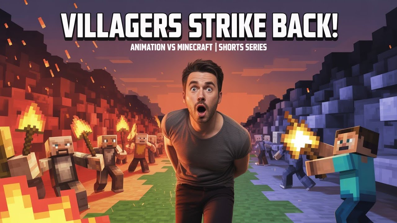Villagers Strike Back! | Animation vs. Minecraft Shorts - YouTube