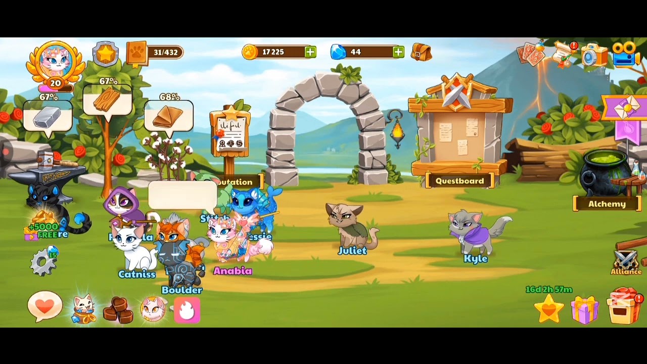 trying to complete 6 castle cats goals in under 20 minutes or else ...