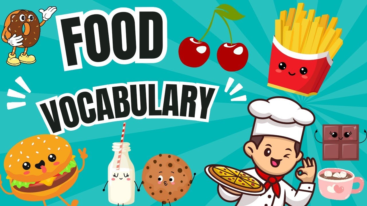 Food vocabulary |Food vocabulary for kids|Food name in English - YouTube