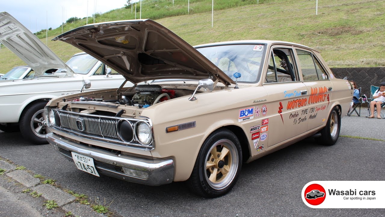 Bam! A Drag-Spec 1968(?) Nissan Cedric (small-block Chevy) - YouTube