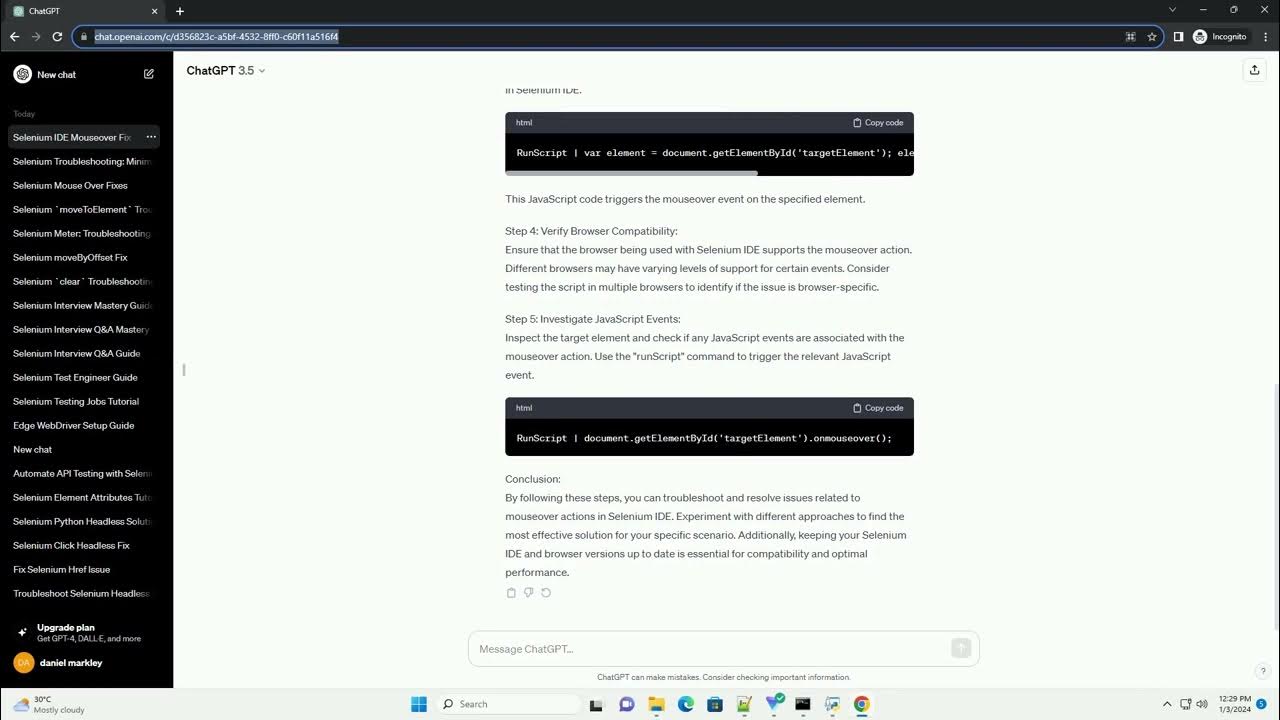 selenium ide mouseover not working - YouTube