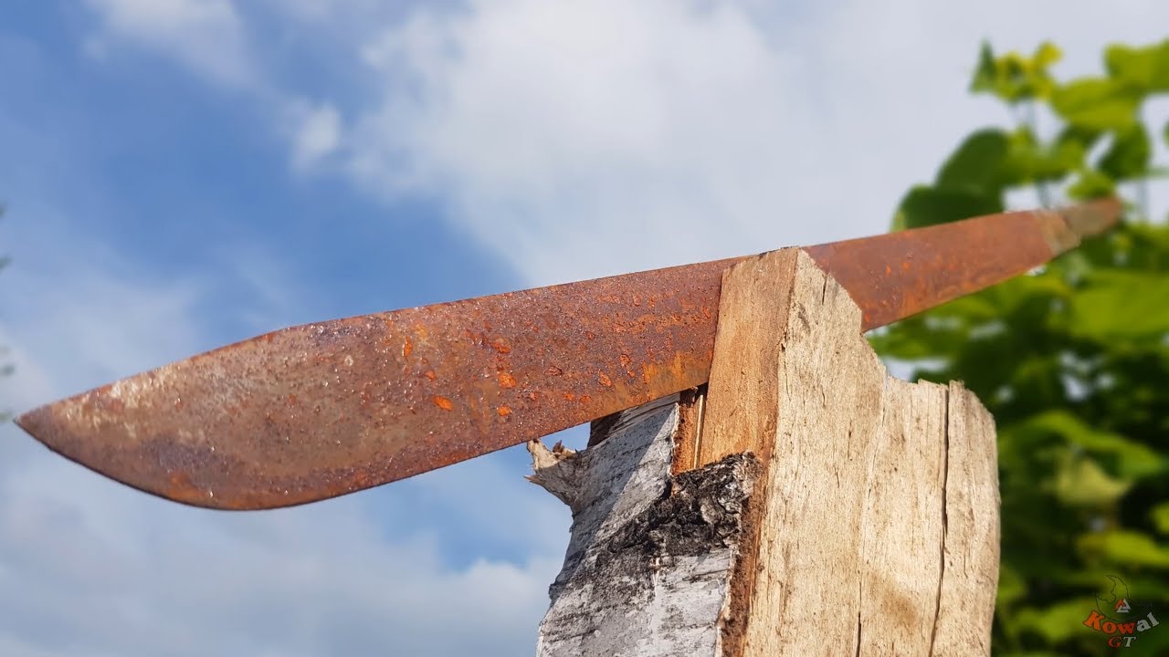 Blade Restoration - Rusted Japanese Katana sword - YouTube