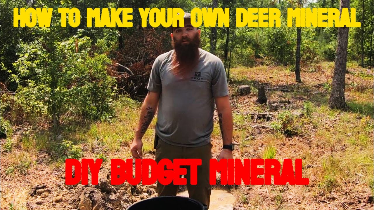 DIY Deer Minerals | How To Make Your Own Deer Minerals - YouTube