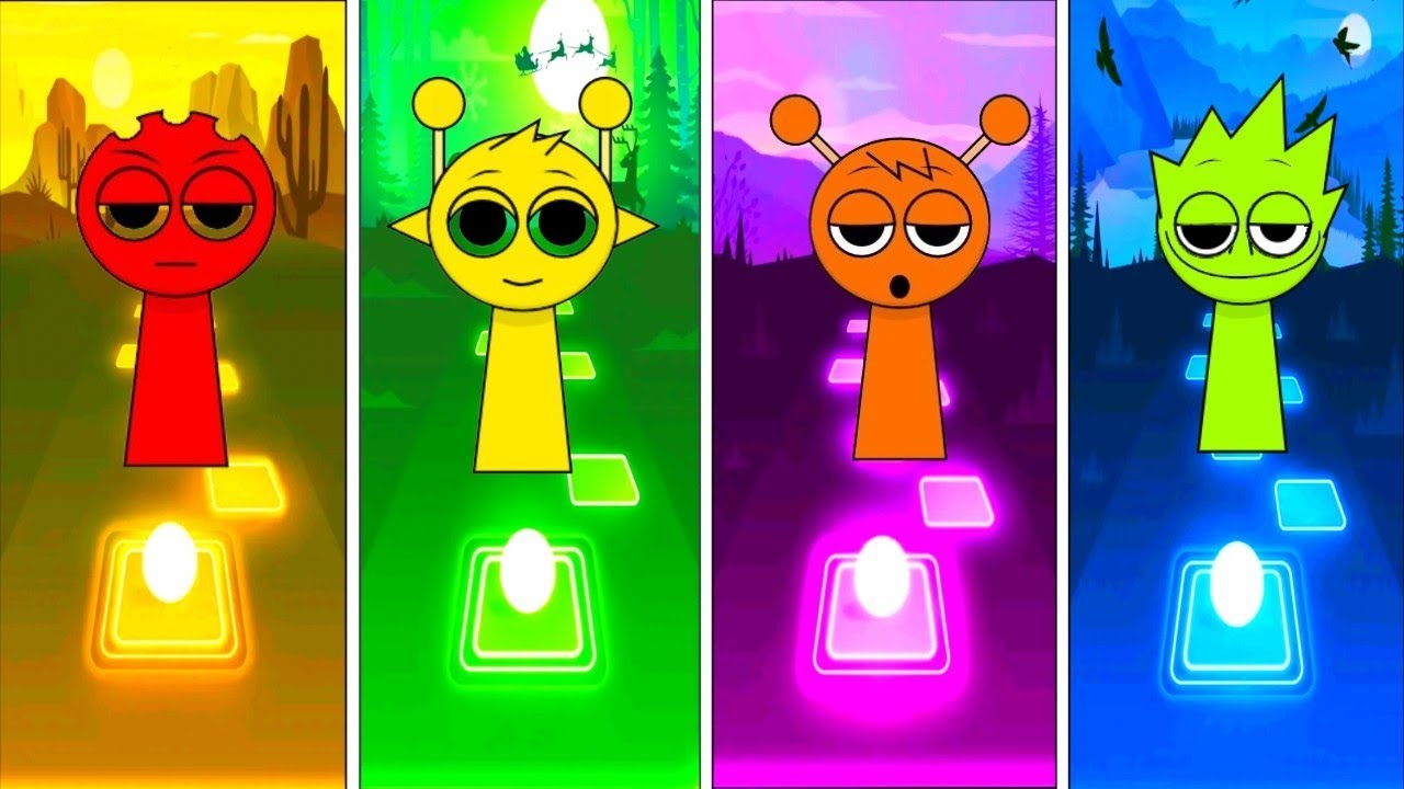 Sprunki Rad Coffin 🆚 Sprunki yellow Coffin 🆚 Sprunki green Coffin 🆚 ...