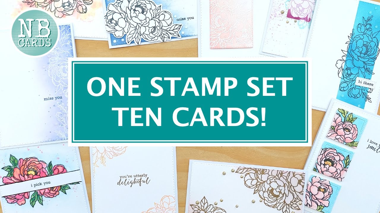ONE Stamp Set - 10 DIFFERENT CARDS! For Stamping September [2024/220 ...