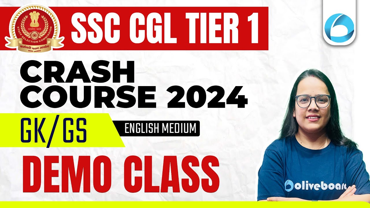 SSC CGL Tier1- Crash Course 2024 -English Medium | GK/GS Demo Class ...