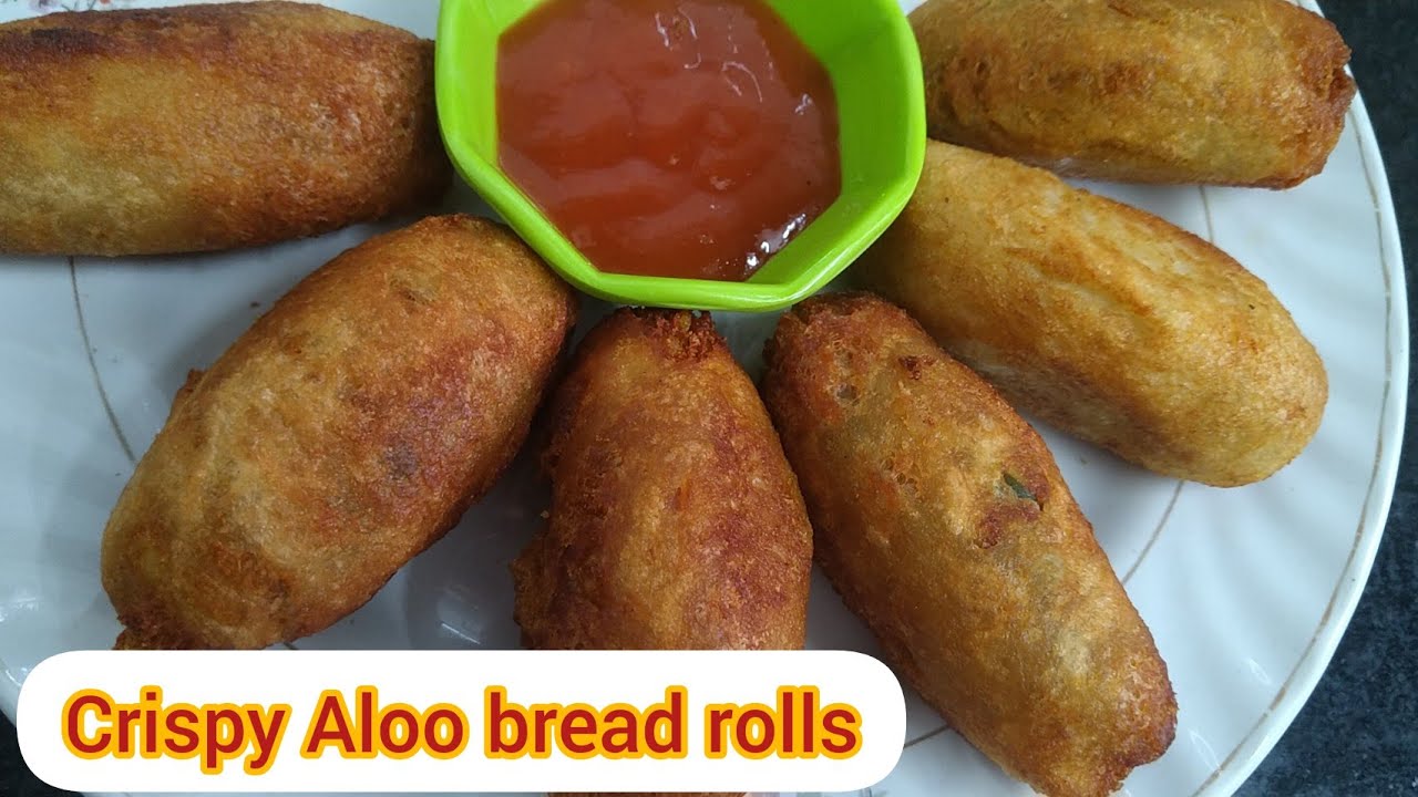 Crispy Aloo Bread Roll Recipe || Veg Bread Roll Recipe - YouTube