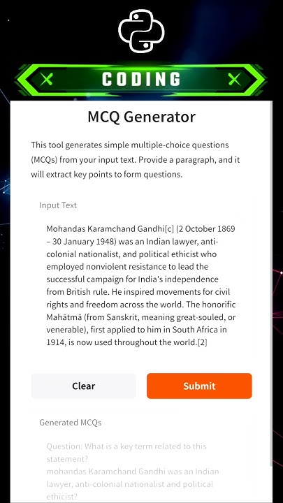 MCQ Question Generator | Mini Project 3 | #ai #datascience #nlp #python ...
