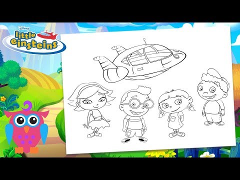 Coloring Little Einsteins - June, Leo, Annie, Quincy and Rocket Coloring Book & Pages