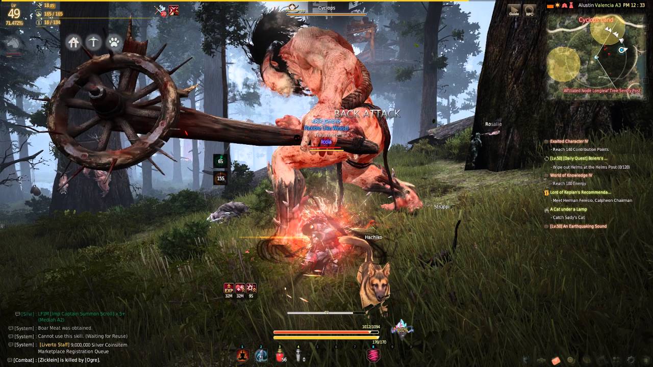 Black Desert Online : Maehwa vs Cyclops - YouTube
