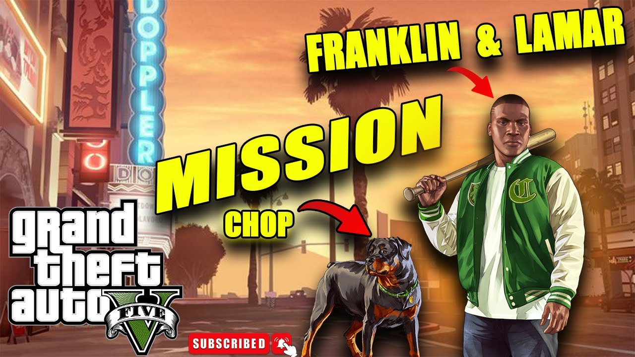 Franklin & Lamar & Chop সবাই এক সাথে mission GTA v part 5 #gta #gtav # ...