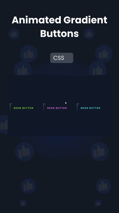 Animated Gradient Buttons With Pure Css Cssbutton Webdesign Youtube
