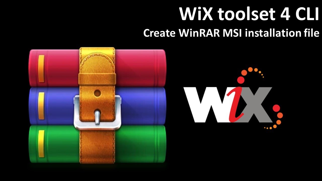 WiX toolset 4 CLI: Create WinRAR MSI installation file - YouTube