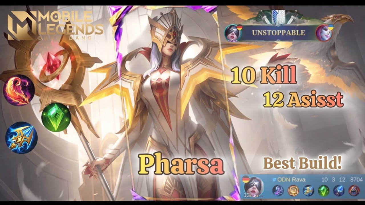 Best Global 1 Pharsa Build 2024! Mobile Legends - YouTube