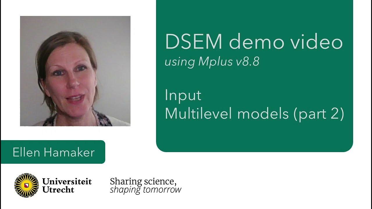 DDV05: Dynamic multilevel model input (part 2) - YouTube