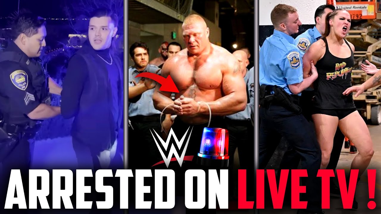 WWE Superstars who were arrested on live TV - YouTube