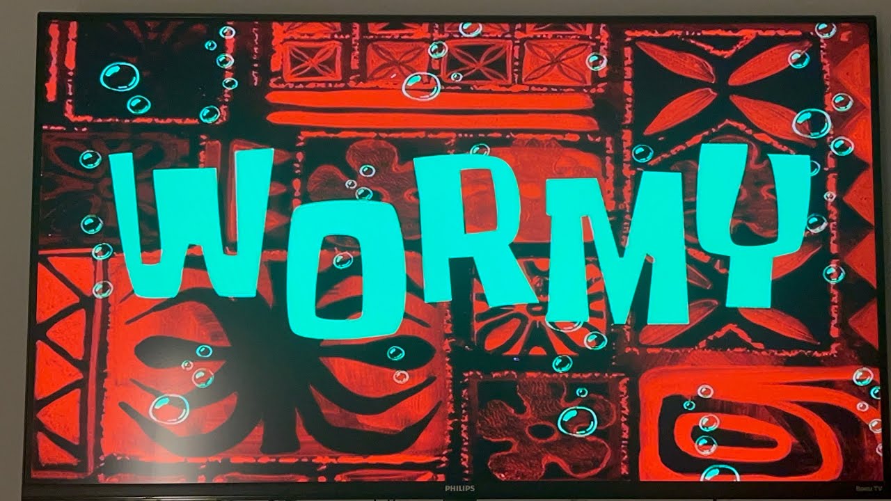 SpongeBob SquarePants Wormy Title Card - YouTube