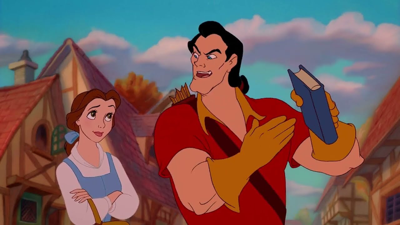 Gaston and Belle street scene - YouTube