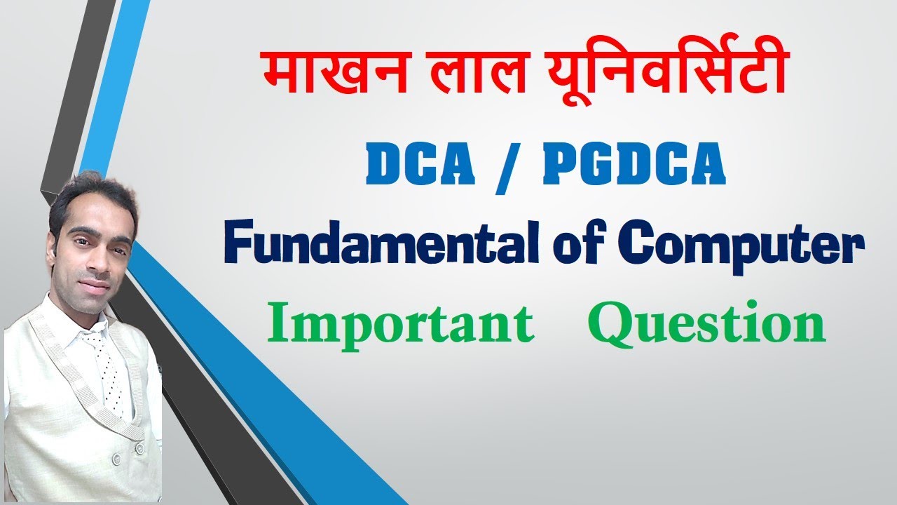 DCA AND PGDCA IMP QUESTION - YouTube