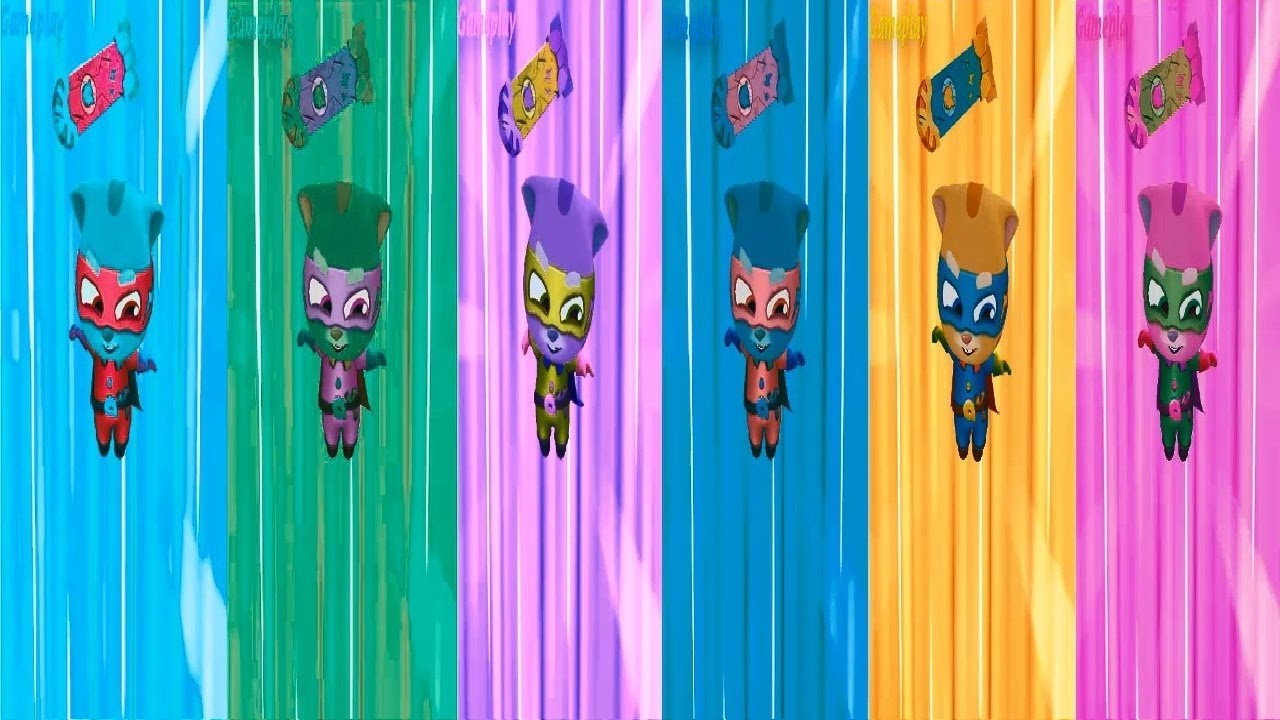 Colors Reaction TALKING TOM HERO DASH New Update 2019 Gameplay - Ginger ...