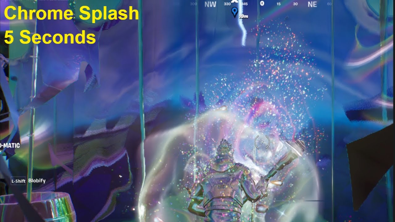 Use Chrome Splash on a structure and phase through it within 5 seconds ...