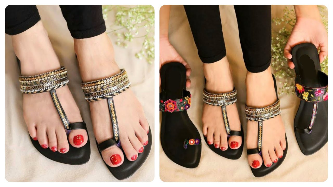 Stunning And Impressive Traditional Chapple Designs || Latest Kolapuri ...