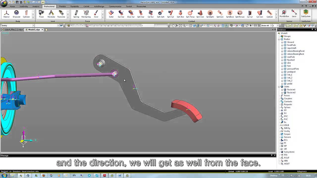 RecurDyn Tutorial (Clutch) Part 1 (English subtitle) - YouTube