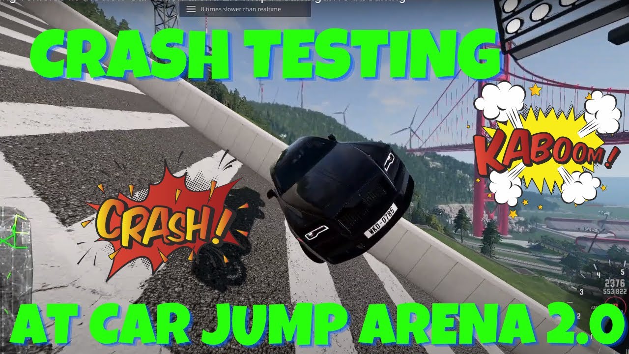 Crashing vehicles in the new Car Crash arena 2.0 map#beamngdrive # ...