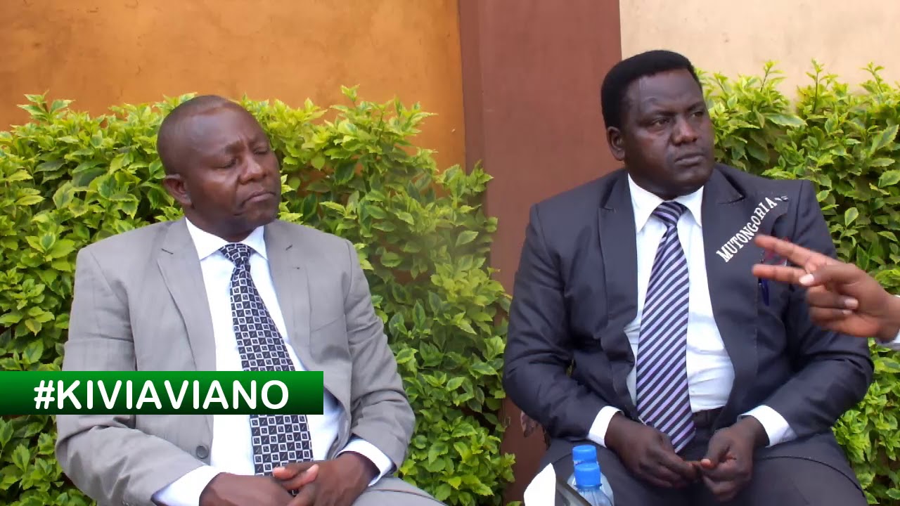 Kiviaviano with Majority Leader Hon Michael Njeru and Hon Newton Karish ...