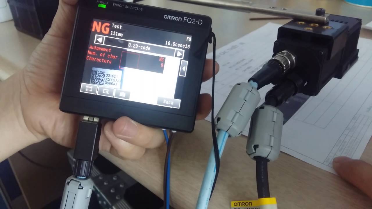 STU- Omron Camera detect QR and Character. - YouTube