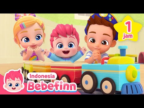 Walking Walking Song | Jalan Jalan | 1Jam | Lagu Anak | Lagu Sajak | Bebefinn Bahasa Indonesia