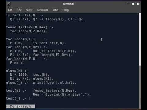 PROLOG Program to find Prime Numbers up to 1000. - YouTube