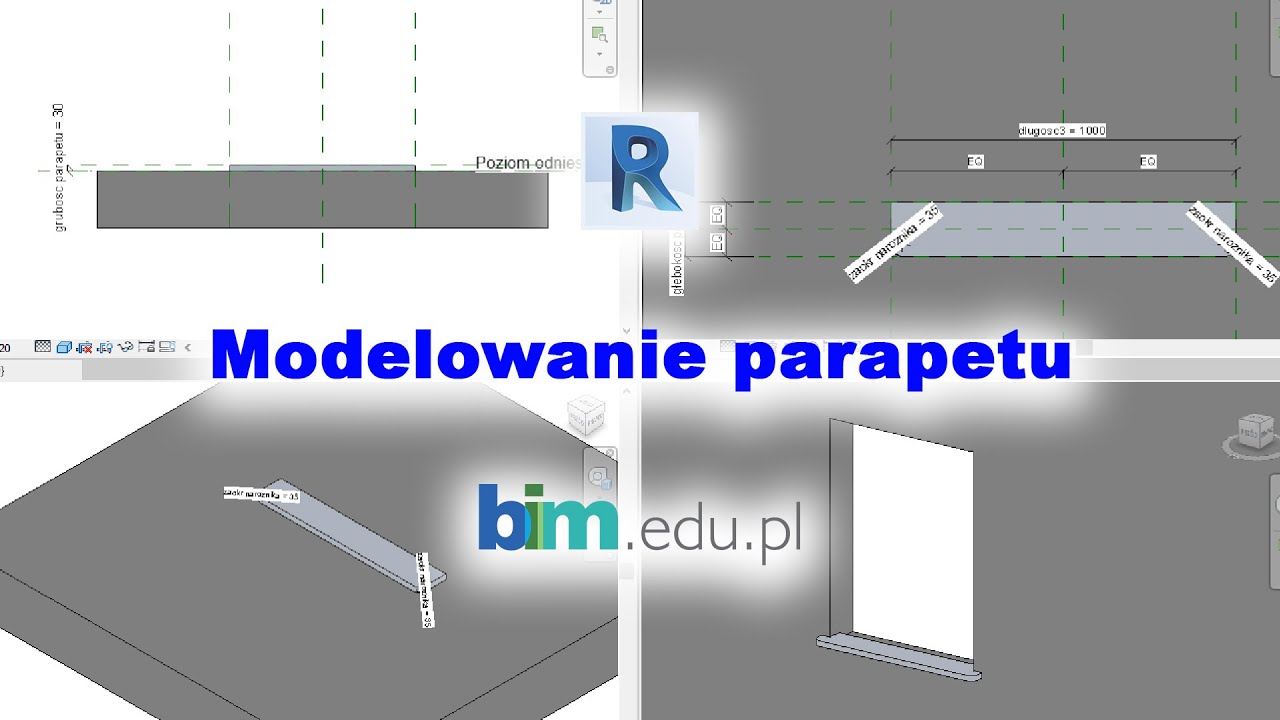 RODZINY w REVIT - Parapet - YouTube
