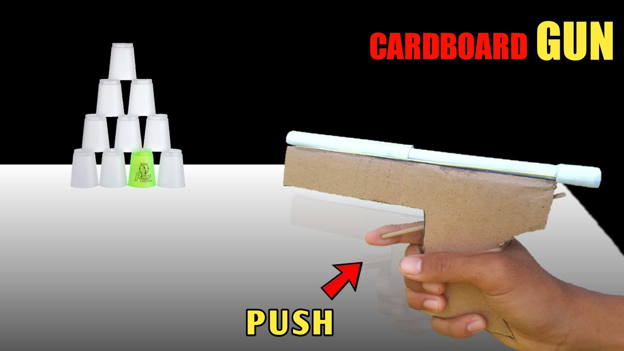 incredible cardboard guns you can make at home | rubber band powered ...