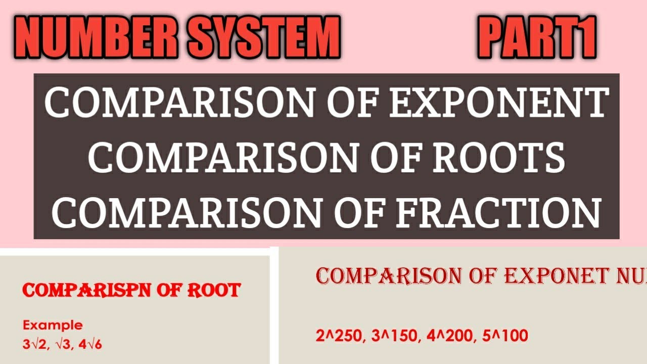 Comparison of fraction trick//roots//power numbers /FOR TET/CTET/HTET ...
