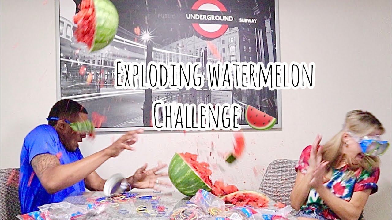 EXPLODING WATERMELON CHALLENGE!!! | International Couple 🇺🇸🇵🇱 - YouTube