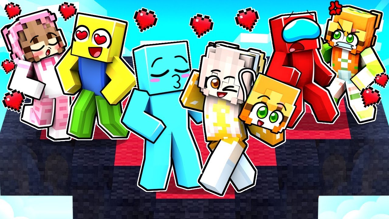 Awita y Clara en Un CORAZÓN en Minecraft! - YouTube
